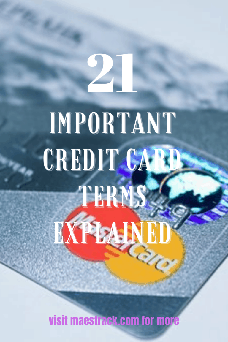 21 Important Credit Card Terms Explained - Understanding Money
