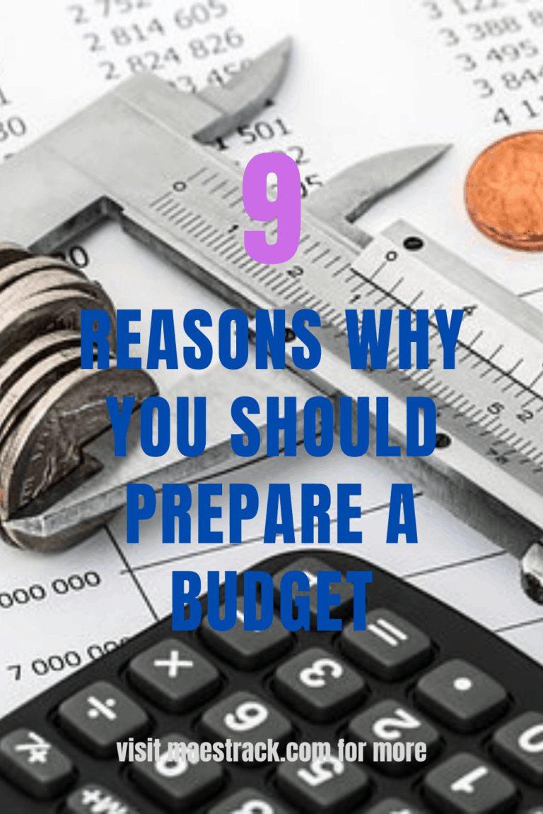 9 Reasons Why You Should Prepare a Budget - Understanding Money